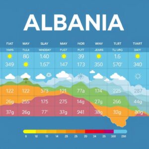 Albanien Wetter September